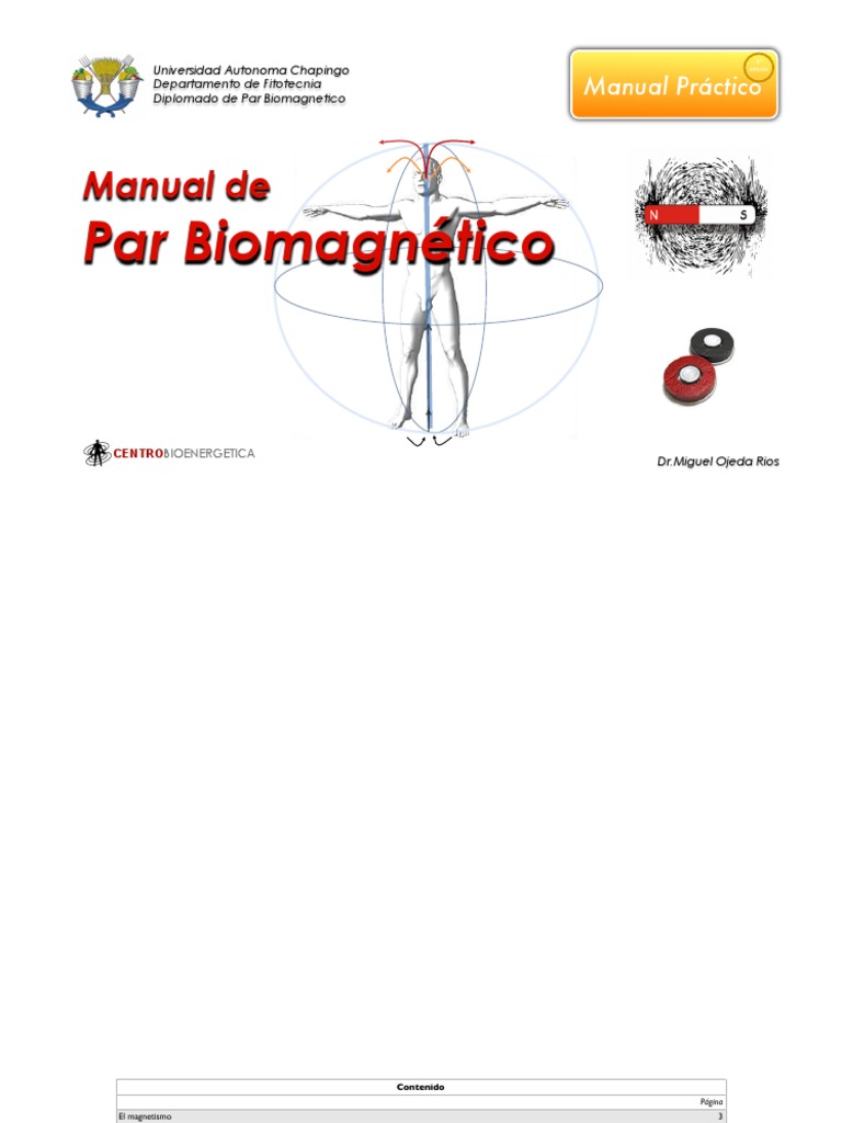 MANUAL PRACTICO DE Par Biomagnetico DR MIGUEL OJEDA RIOS PDF | PDF