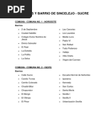 Barrios y Comunas de Popayán | PDF | Colombia