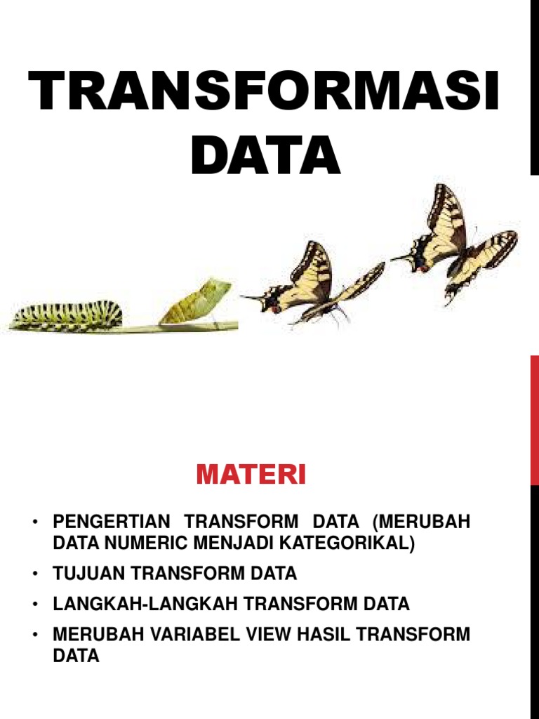 Pertemuan 7 Transformasi Data | PDF