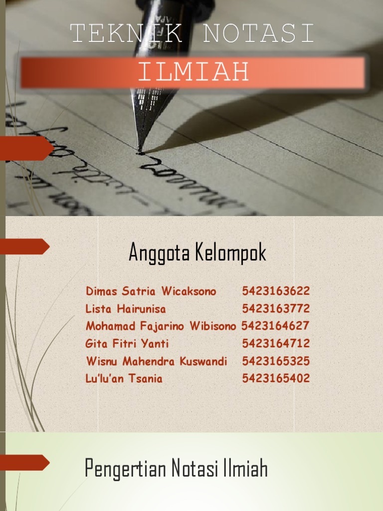 Teknik Notasi Ilmiah dan Kutipan | PDF