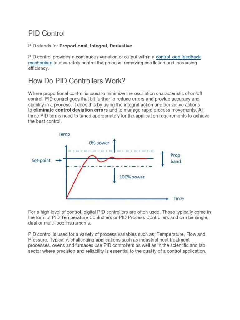 PID Control | PDF | Systems Science | Electrical Engineering