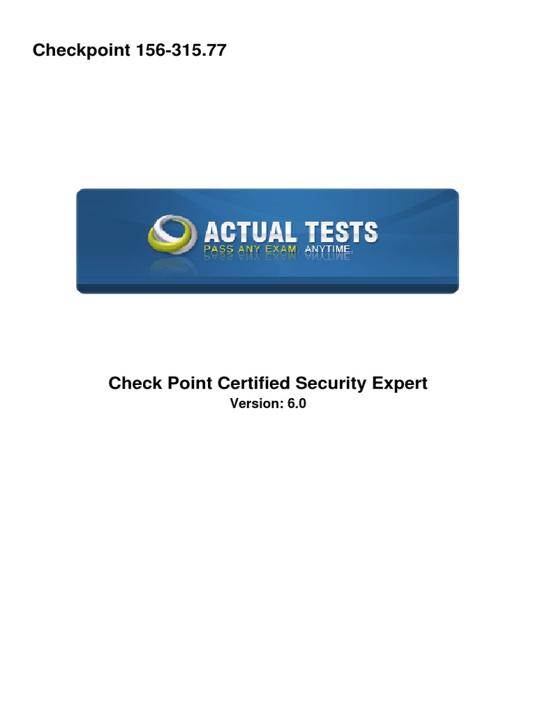 CheckPoint Firewall Questions | PDF | Backup | Firewall (Computing)