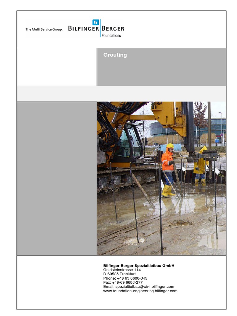 Grouting | PDF | Deep Foundation | Pipe (Fluid Conveyance)