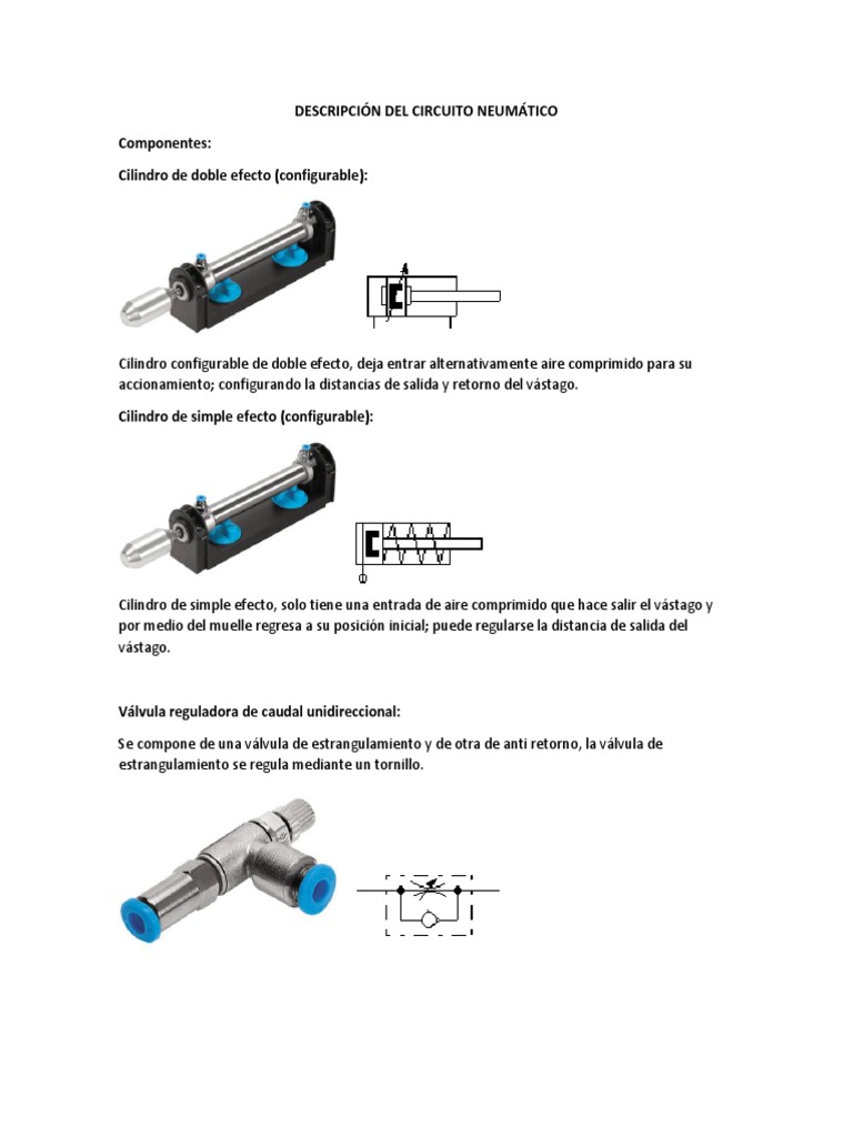Descripción Del Circuito Neumático | PDF