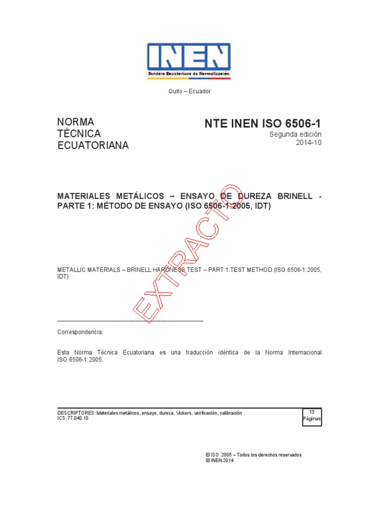 6506 1 Iso Ext | PDF | Organización internacional para la ...