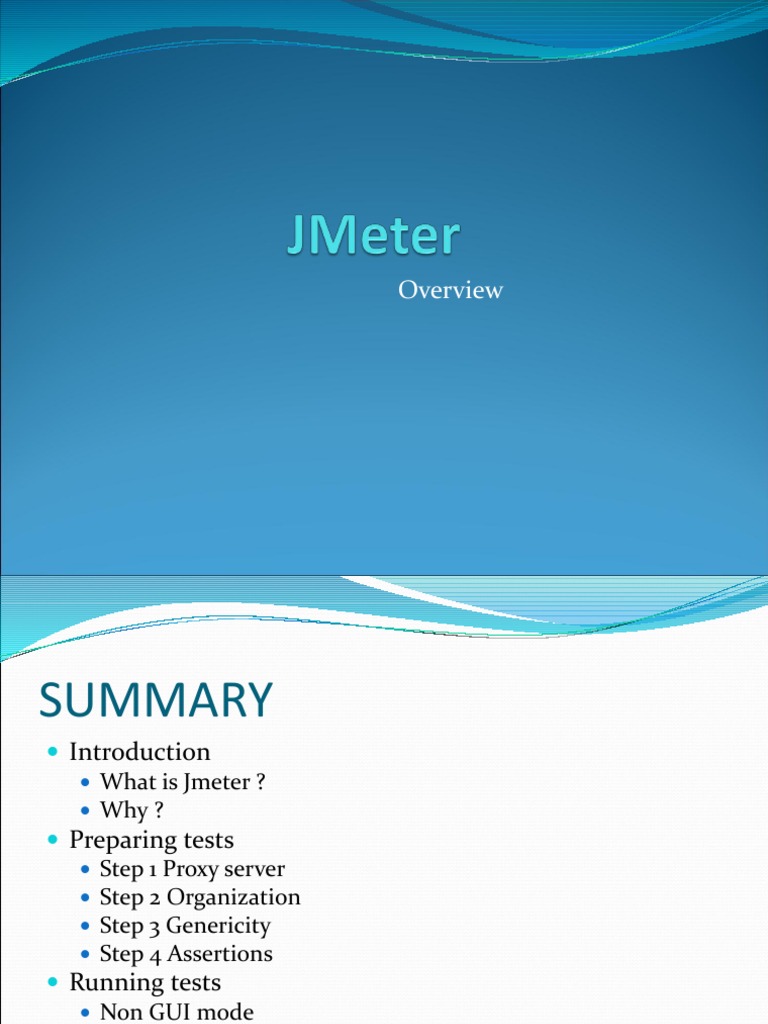Presentation JMeter | PDF | Hypertext Transfer Protocol | Proxy Server