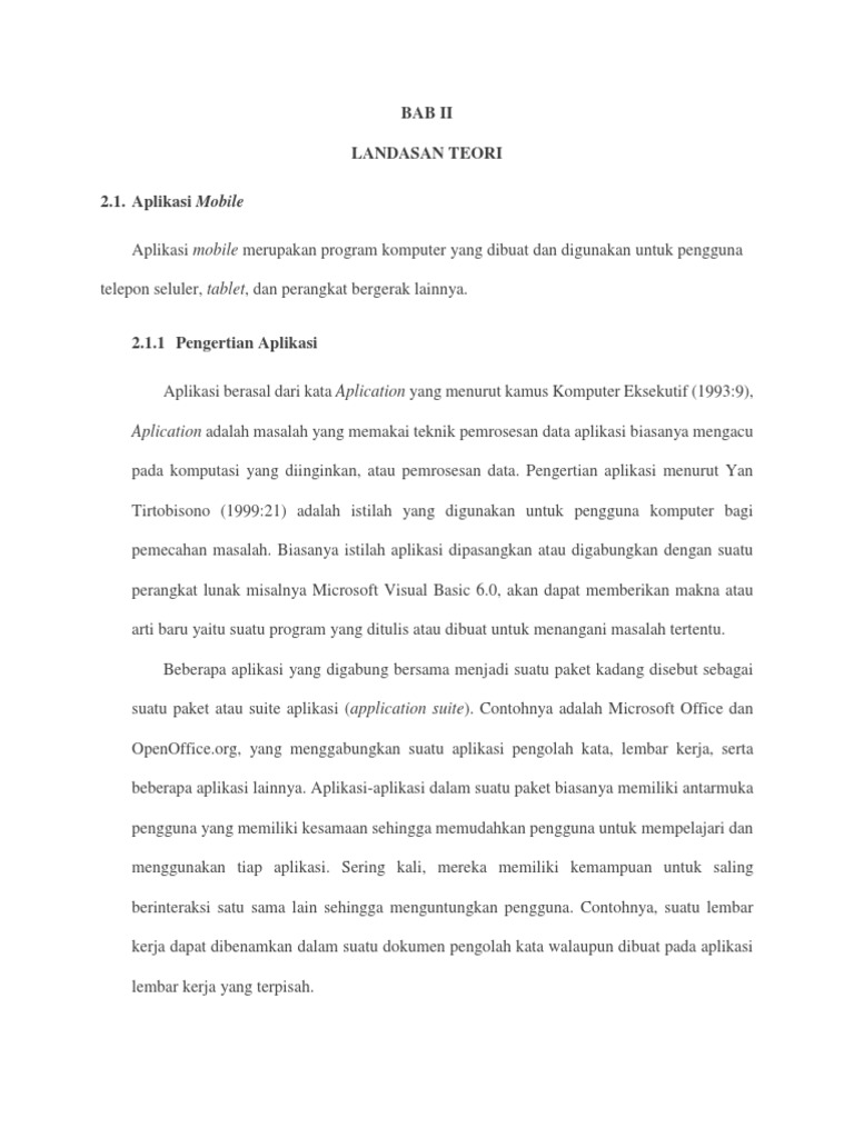 Pengertian Aplikasi | PDF | Teknologi & Rekayasa
