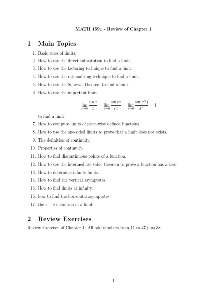 Chap1 Review | PDF | Teaching Methods & Materials