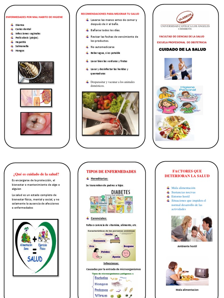 TRIPTICO-cuidado-de-la-salud.pdf | Salud pública | Medicina