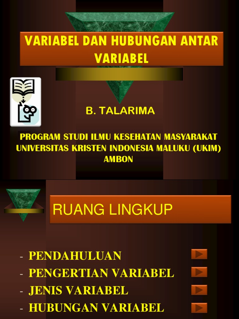 Variabel Dan Hubungan Antar Variabel | PDF | Sains & Matematika