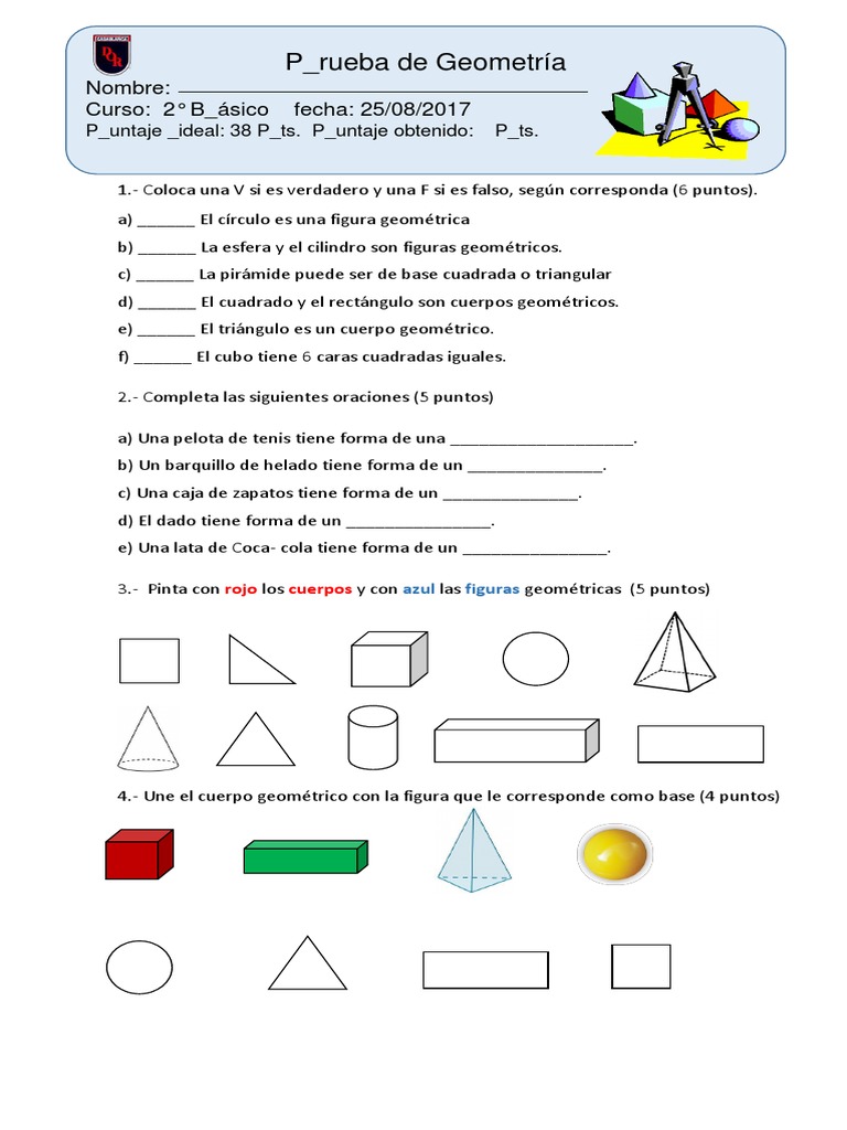 Preguntas y oraciones sobre geometría | PDF