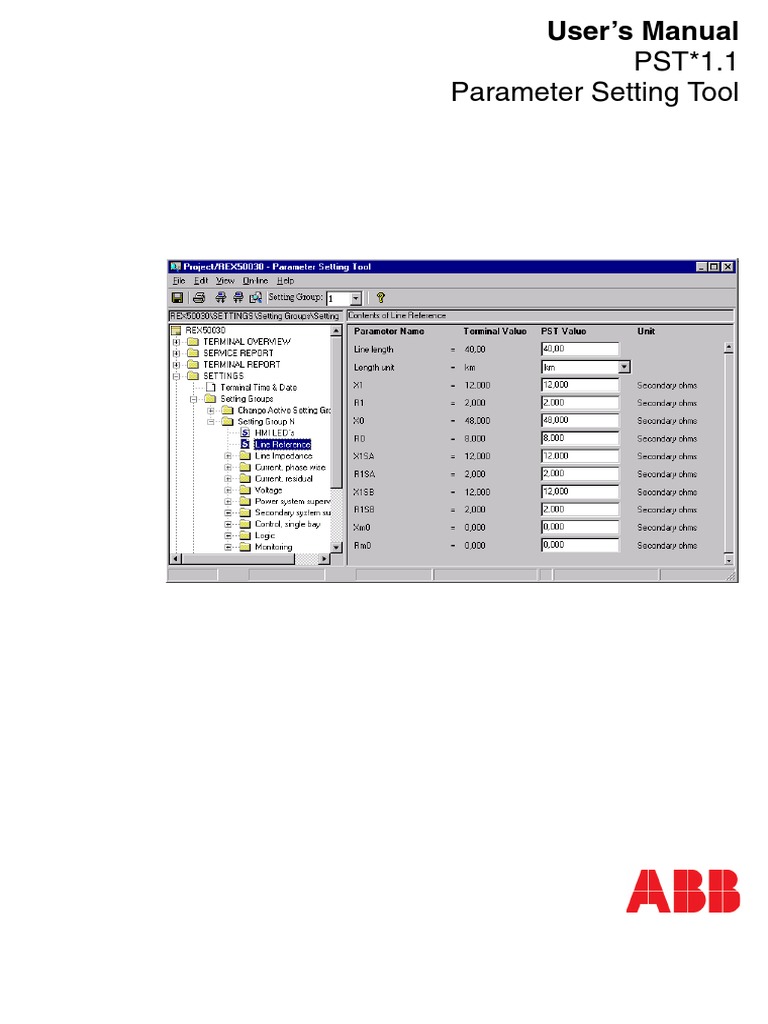 1MRK511089-UEN 2 en Parameter Setting Tool PST 1.1 | Download Free PDF ...
