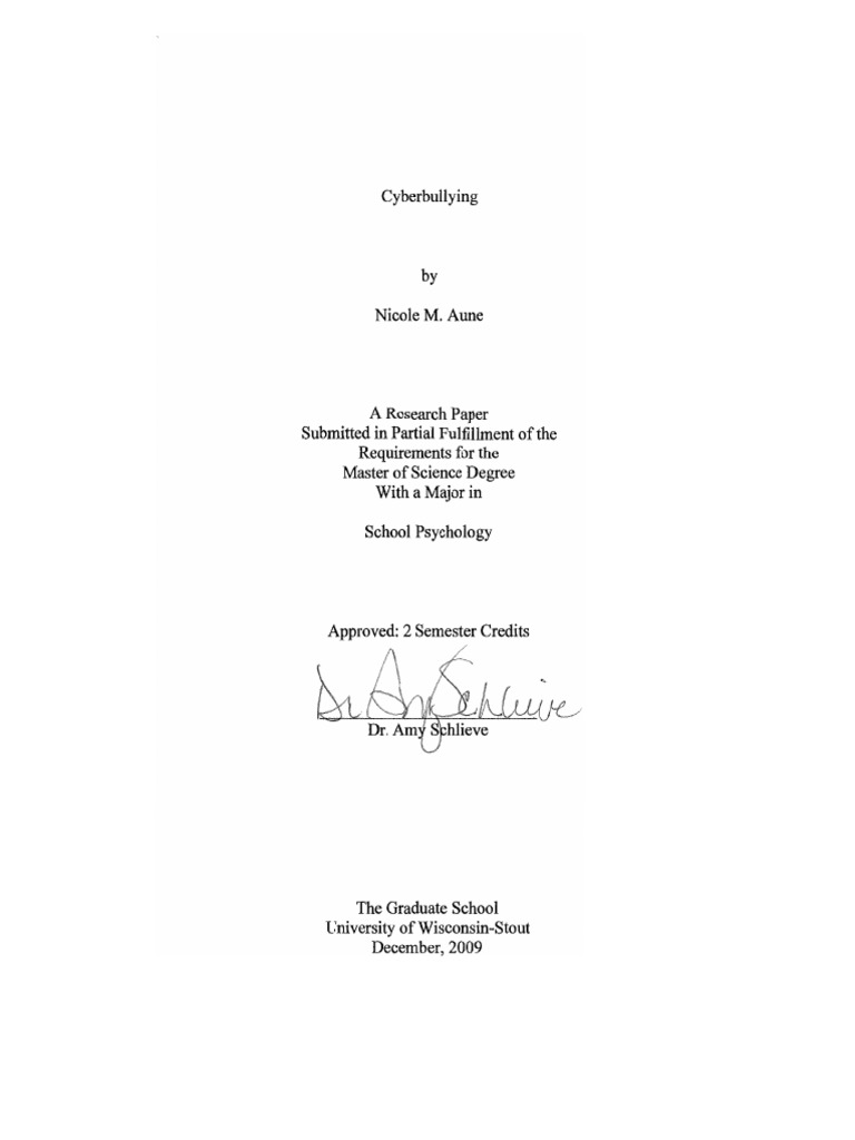 Cyberbullying | PDF | Cyberbullying | Bullying