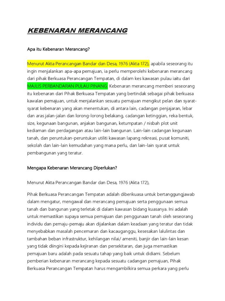 KEBENARAN MERANCANG Guide | PDF