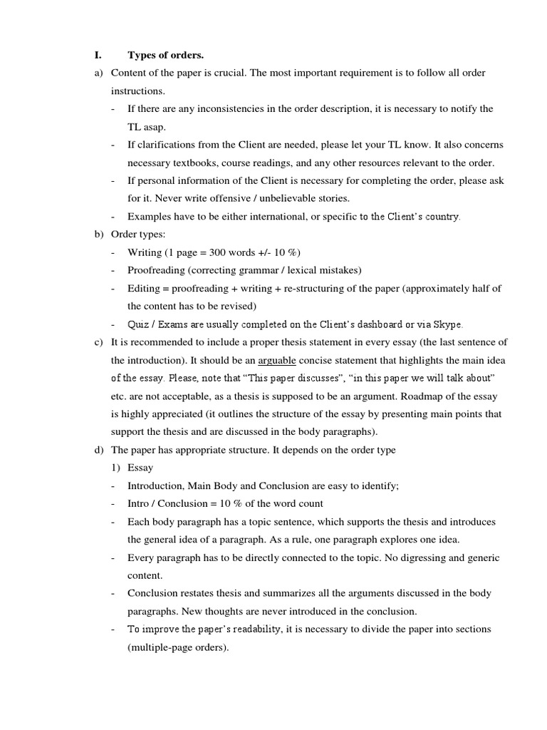 Types of Papers | PDF | Essays | Thesis