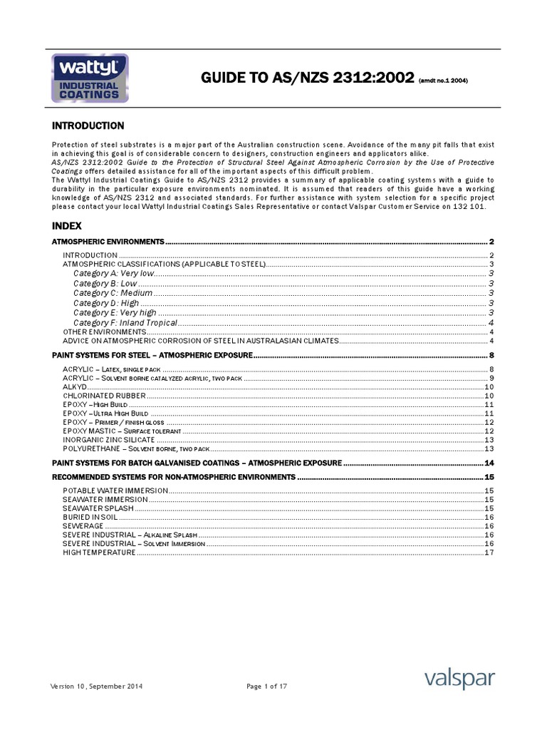 Guide To AS2312-2002 v10 | PDF | Corrosion | Natural Environment