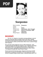 Biografi Prof. Dr. Soepomo, Pahlawan Nasional | PDF