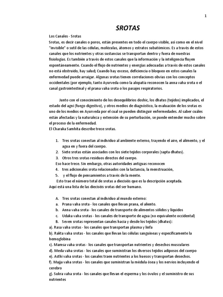 Srotas | PDF | Hígado | Digestión