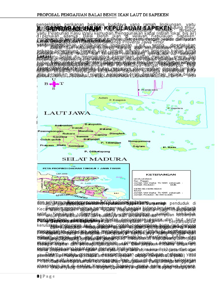 Proposal Balai Benih Ikan Laut - Sapeken - Isi PDF | PDF