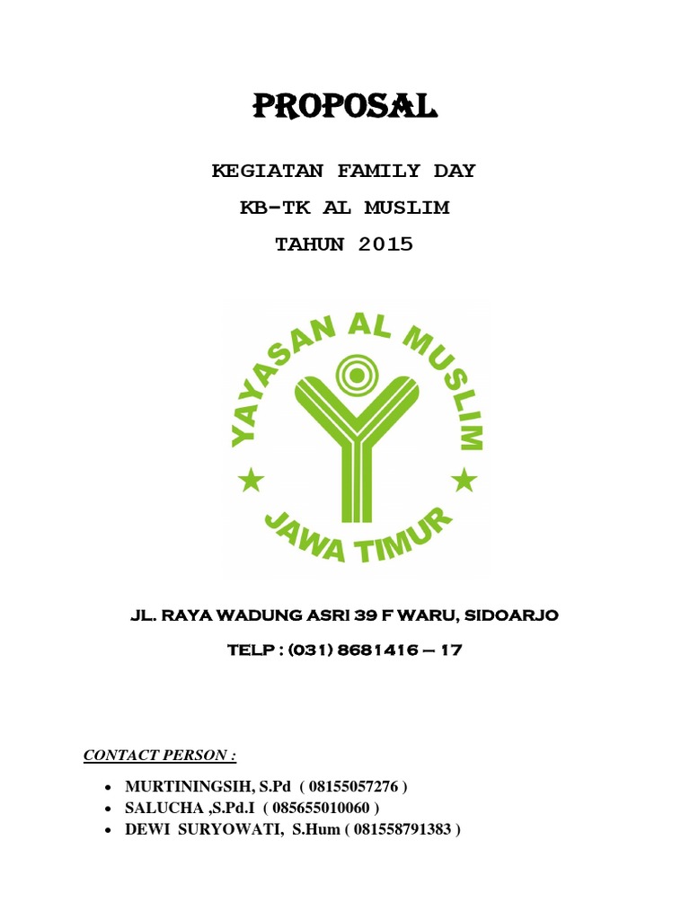 Proposal Family Day 2015 | PDF