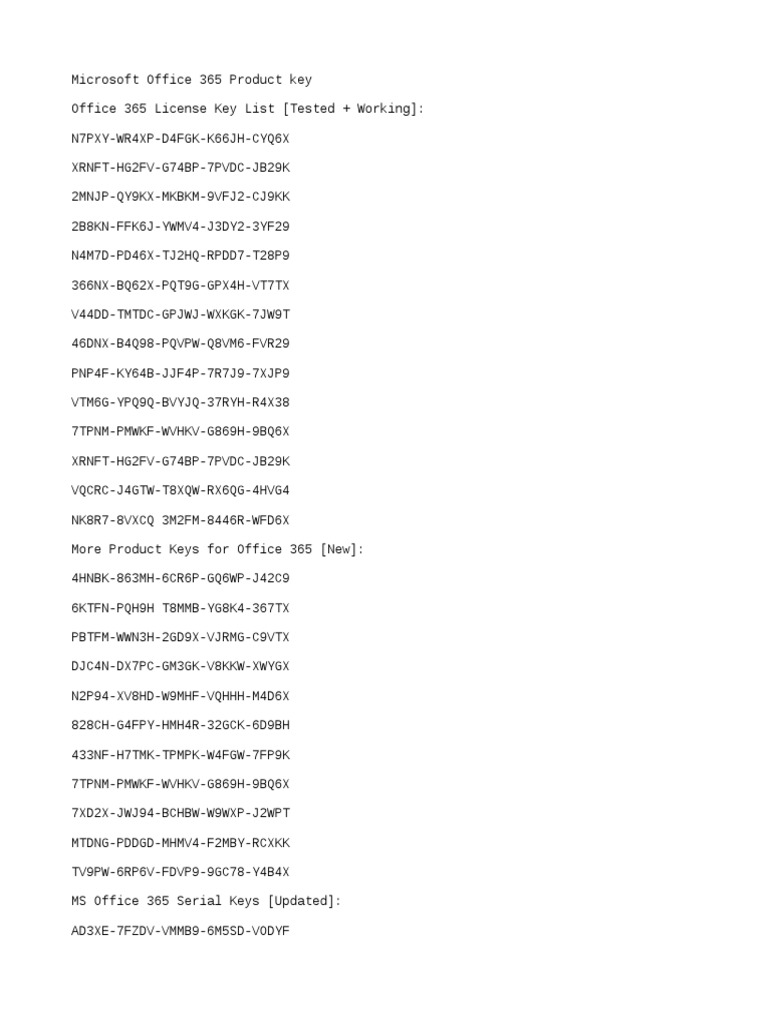 Serial Number Office 2016 | PDF