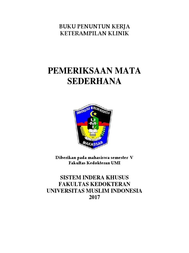 Manual CSL Mata-Kulit Mahasiswa Blok Ss-1 | PDF | Sains & Matematika