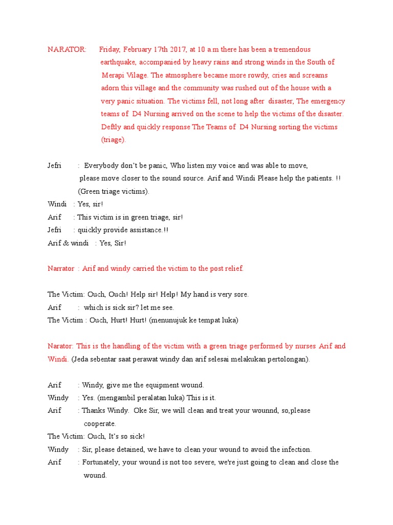 The Script of English Drama | PDF | Medicine | Medical Specialties