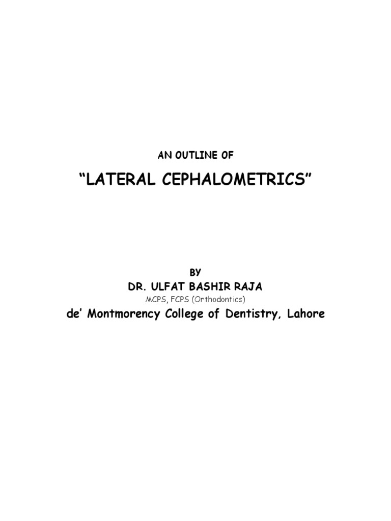 Cephalometry | PDF | Anatomical Terms Of Location | Human Anatomy