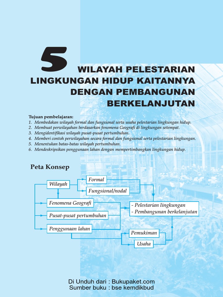 Bab 5 Kelas XI Wilayah Pelestarian Lingkungan Hidup Kaitannya Dengan ...