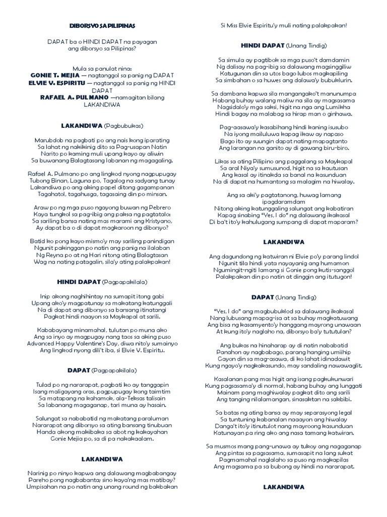 Balagtasan Examples Grade 8 | PDF