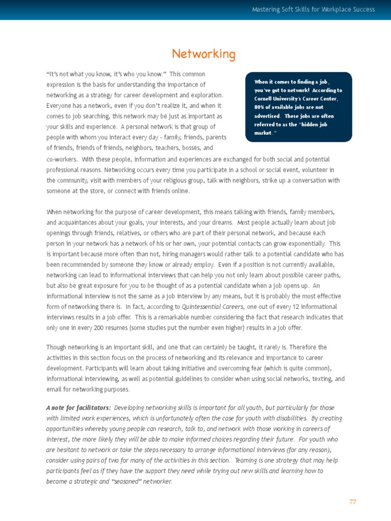 Networking PDF | PDF | Social Media | Popular Culture & Media Studies