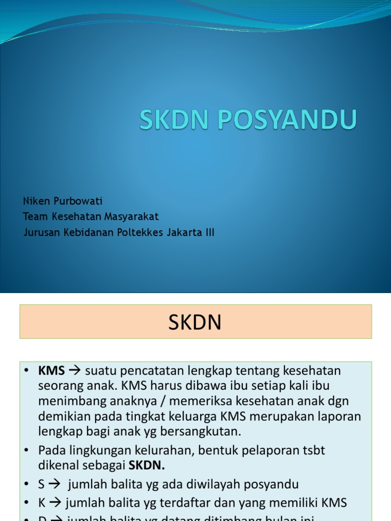 SKDN Posyandu | PDF