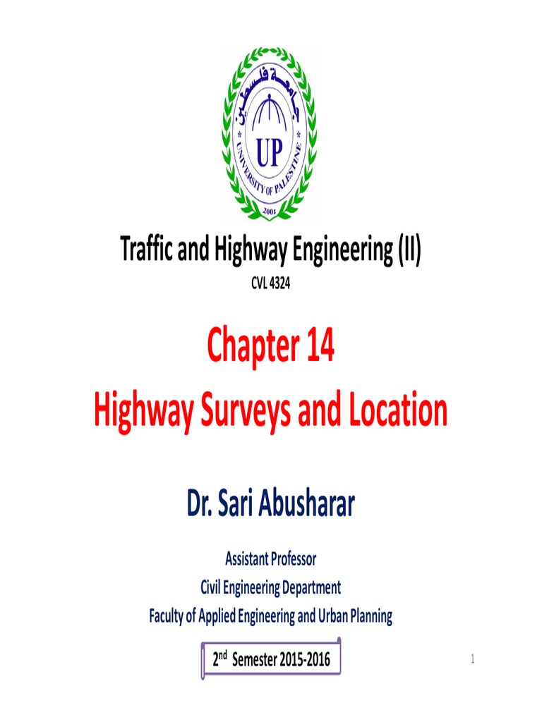 01 Chapter 14 - Highway Surveys and Location | PDF | Surveying ...