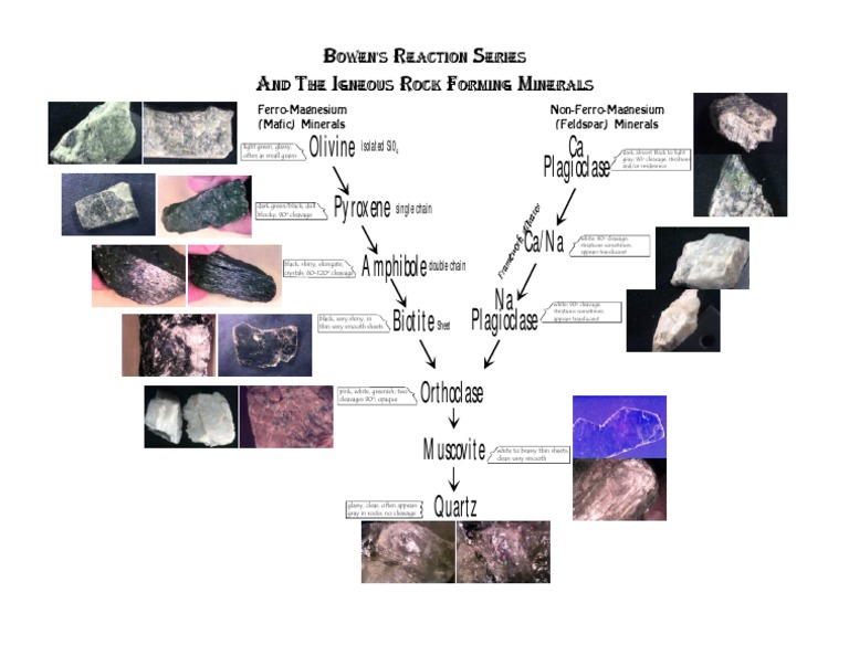 Bowen's Reaction Series.pdf | Minerals | Classification Of Minerals