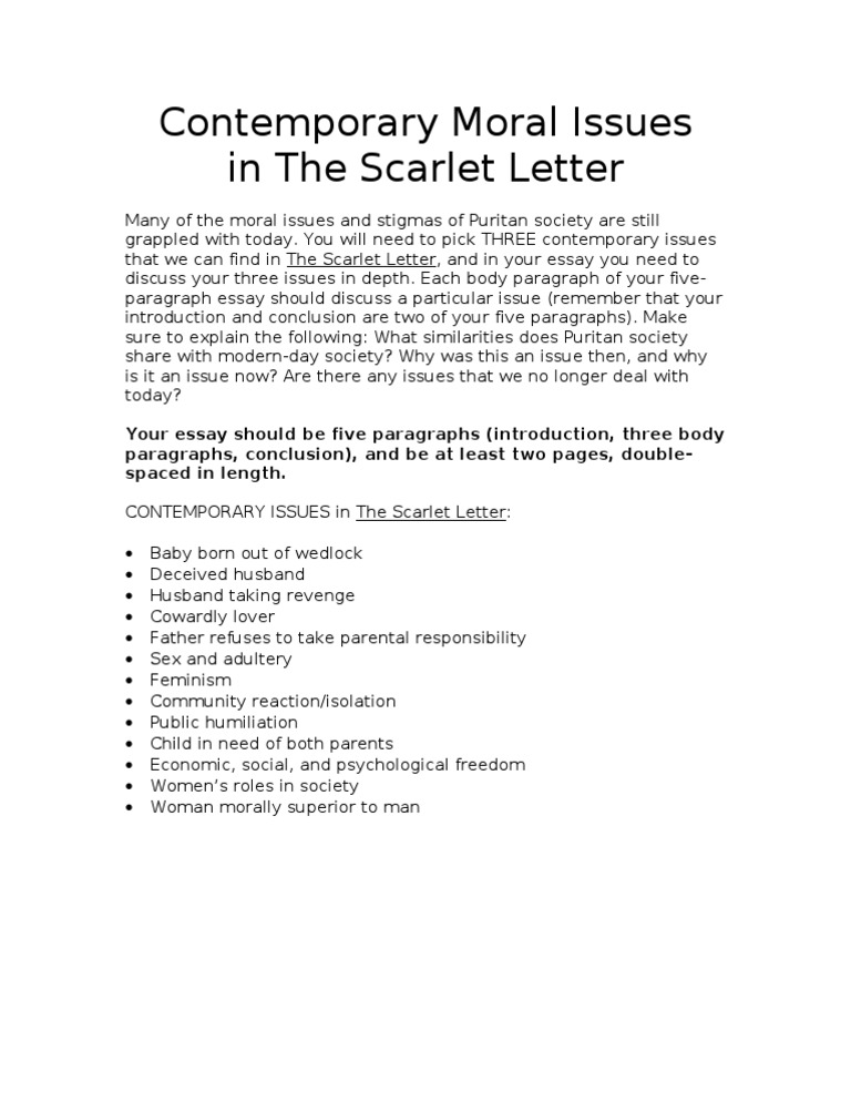 contemporary-moral-issues-essay