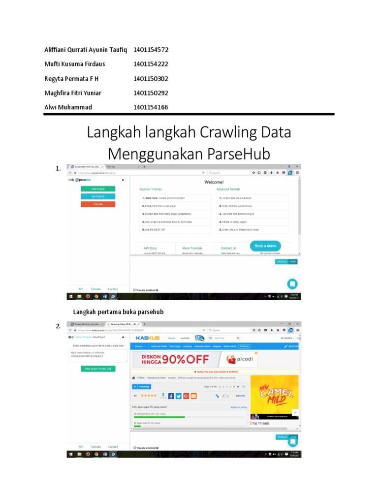 Langkah Crawling Data | PDF