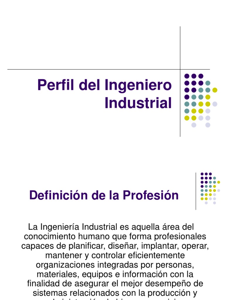Perfil Del Ingeniero Industrial De La Ucab Descargar Gratis Pdf