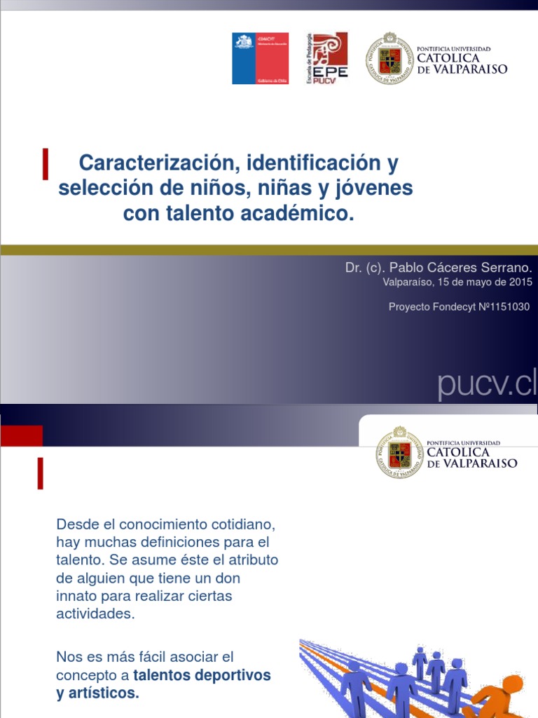 Caracterizacion Identificacion y Seleccion de Niños Con Talento PDF ...