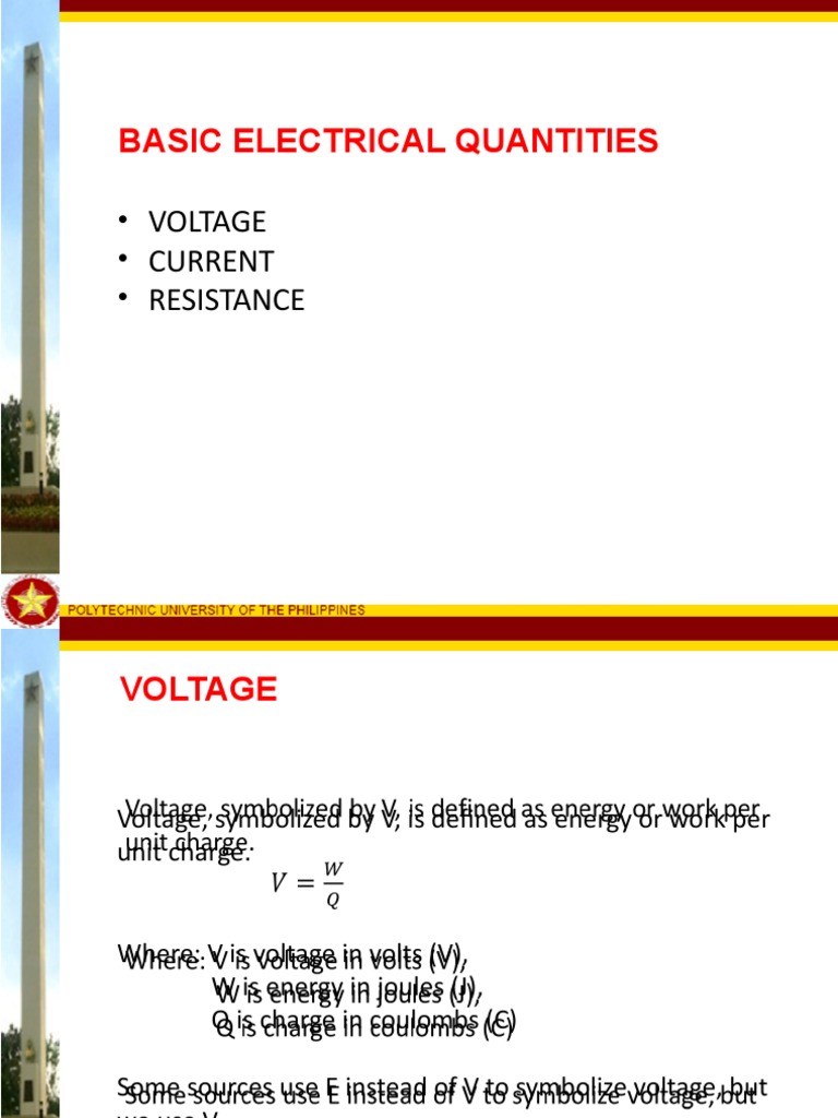 Voltage, Current and Resistance | PDF | Voltage | Electric Current