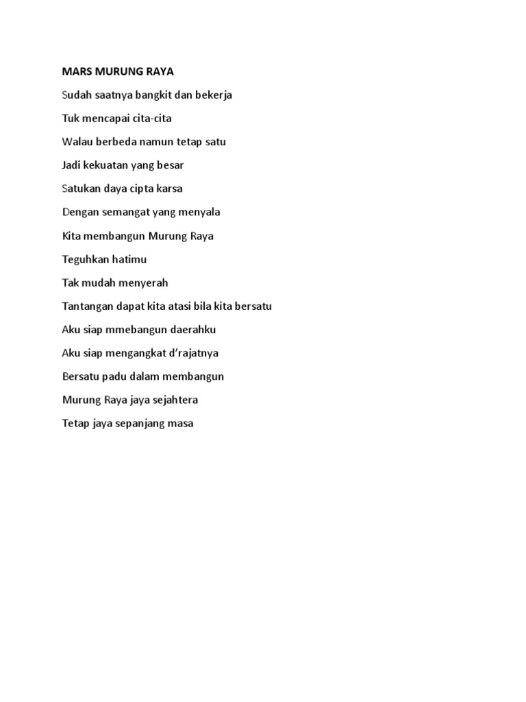 Mars Murung Raya | PDF