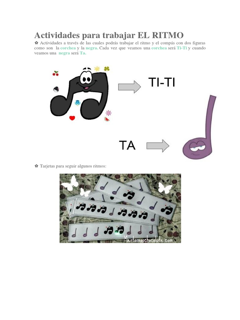 Actividades para Trabajar EL RITMO | PDF