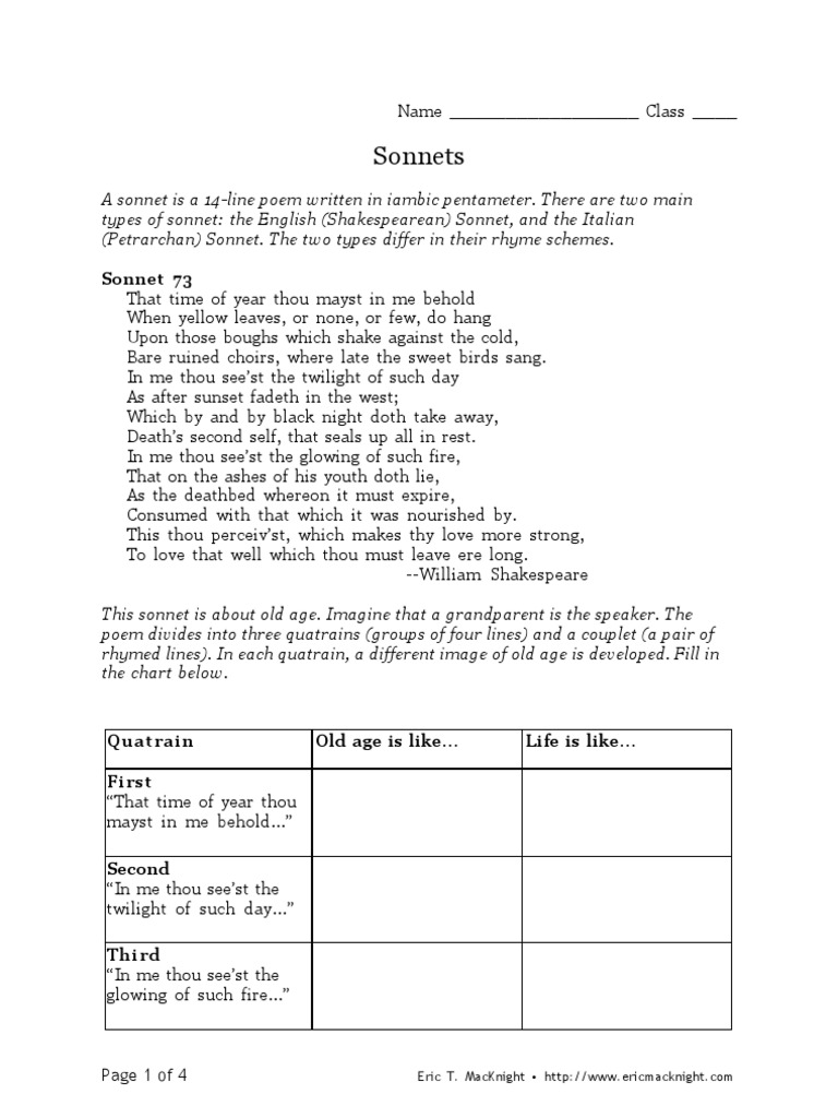 Sonnets Intro | PDF | Sonnets | Poetry