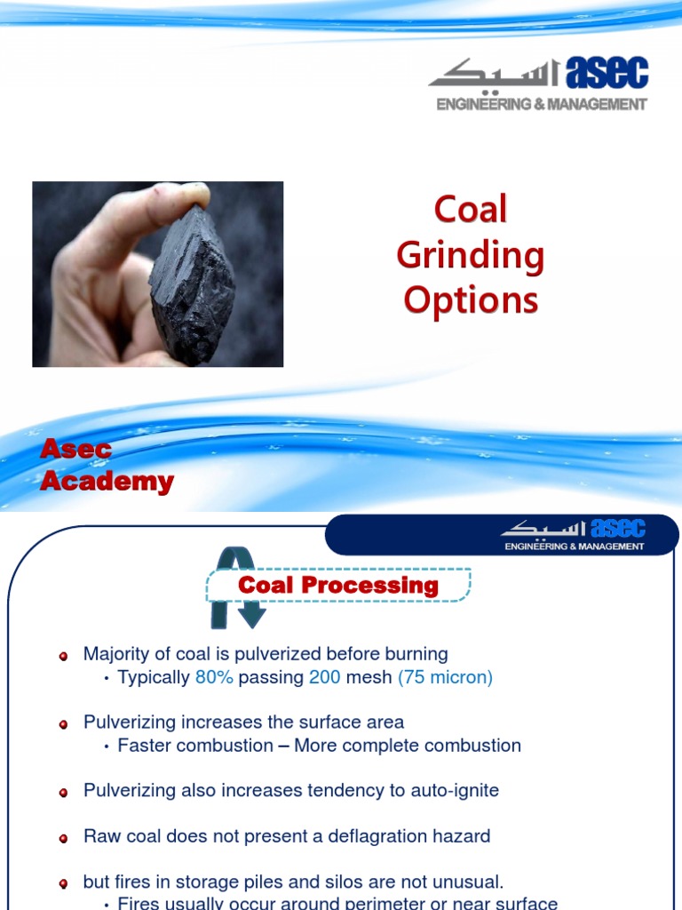 Coal Grinding Option | PDF | Mill (Grinding) | Coal