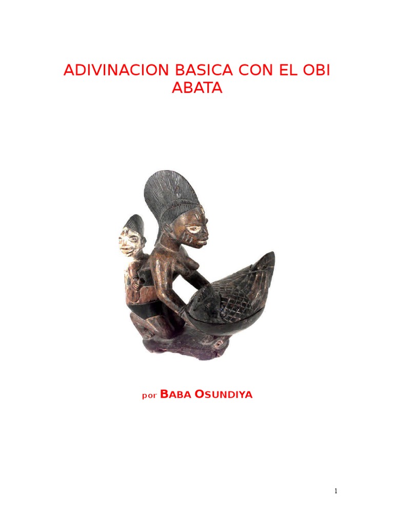 Obi Abata, Como Hacerlo PDF | PDF | Rituales | Agua