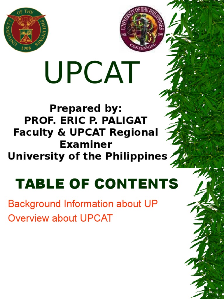 Understanding the University of the Philippines College Admission Test ...