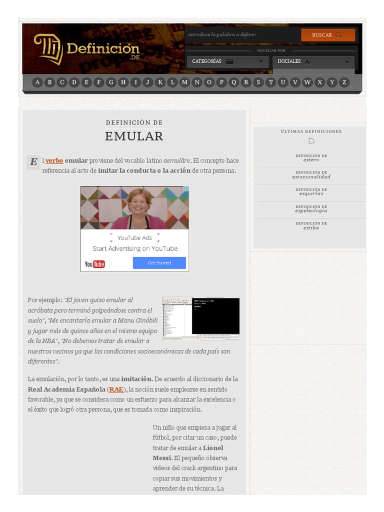 Definición de Emular - Qué Es, Significado y Concepto | PDF | Emulador ...