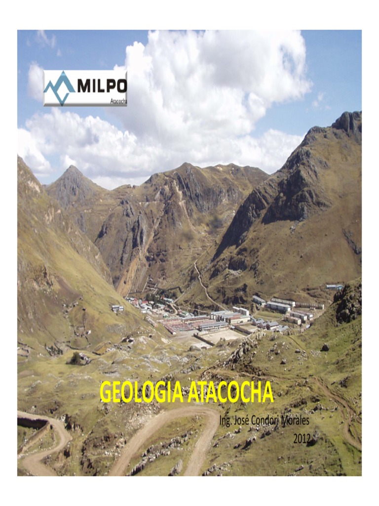 Geologia de Atacocha PDF | PDF | Ciencias de la Tierra | Rieles