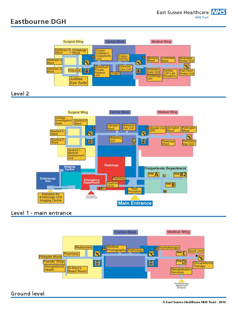 Eastbourne Map | Hospital | Physical Therapy