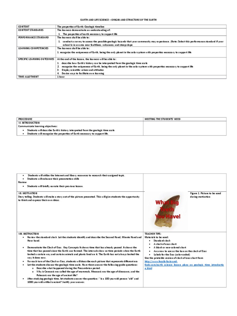Earth's Geologic Timeline & Life | PDF | Earth | Geology