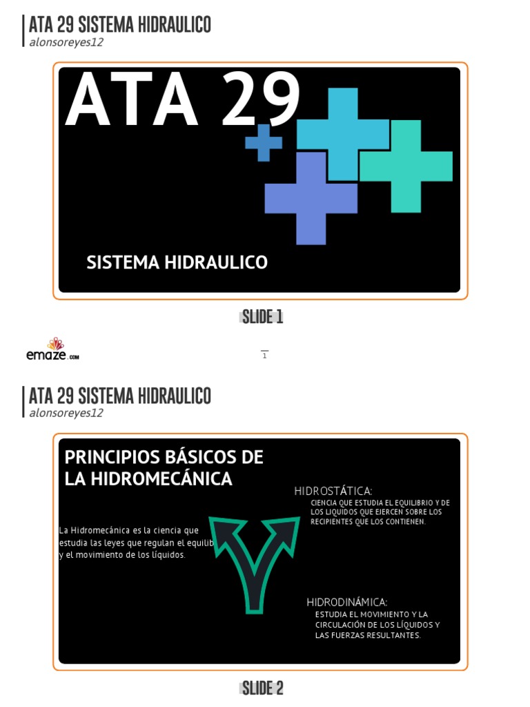 Ata 29 Sistema Hidraulico | PDF | Bomba | Filtración